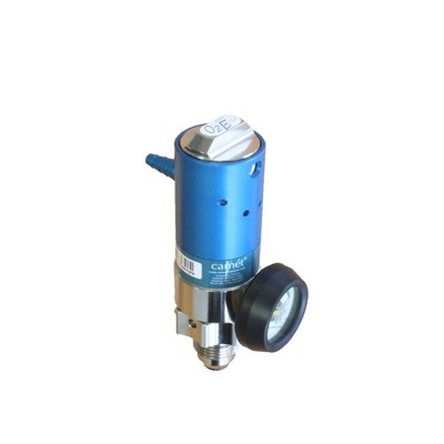 Oxygen Regulator - O2 - 0.5 to 15 l/min - UK Bullnose/Barb