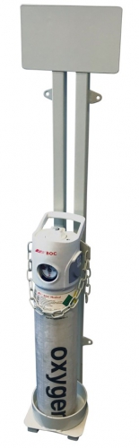 Single Oxygen Cylinder Stand - Secure and Stable Storage for F/HX Cylinders