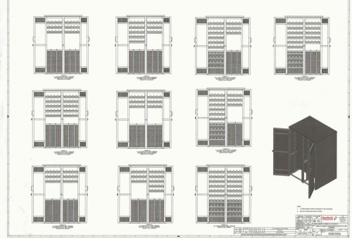 Double Medical Oxygen Cabinet - Secure Storage for Up to 86 Cylinders