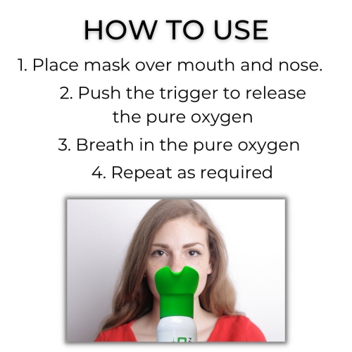 6x18L Oxygen Can With Integral Mask - O-2GO