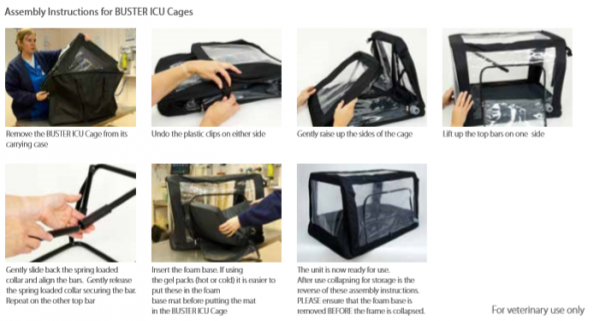 Jorgy Buster Controlled Oxygen Pet ICU Cage Small 18