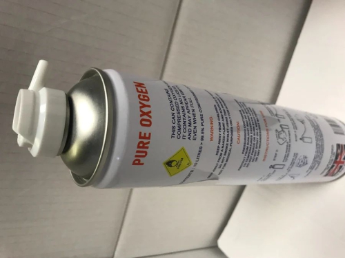 1 X O2 10 Litre Oxygen Can Inc 1 x Mask and Tubing