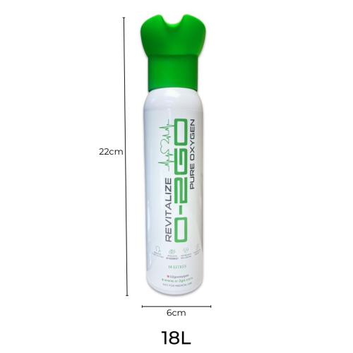 6x18L Oxygen Can With Integral Mask - O-2GO