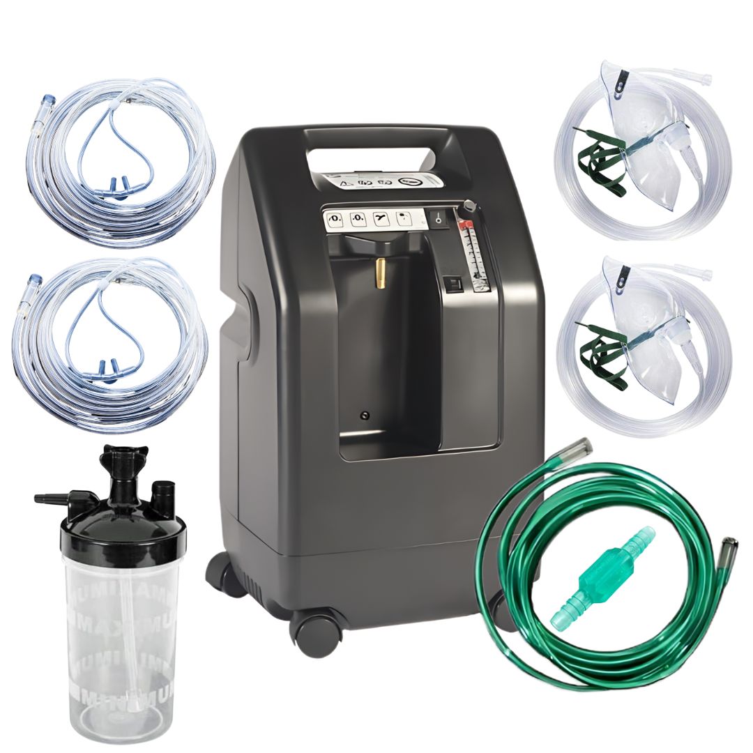 Devilbiss Compact 5 Oxygen Concentrator Bundle