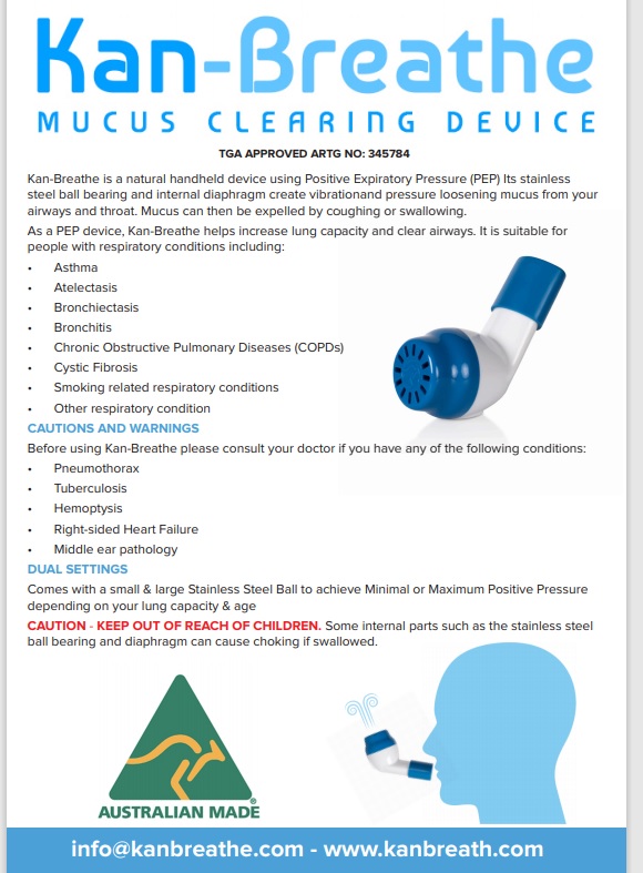 Kan-Breathe PEP Device - Natural Respiratory Relief