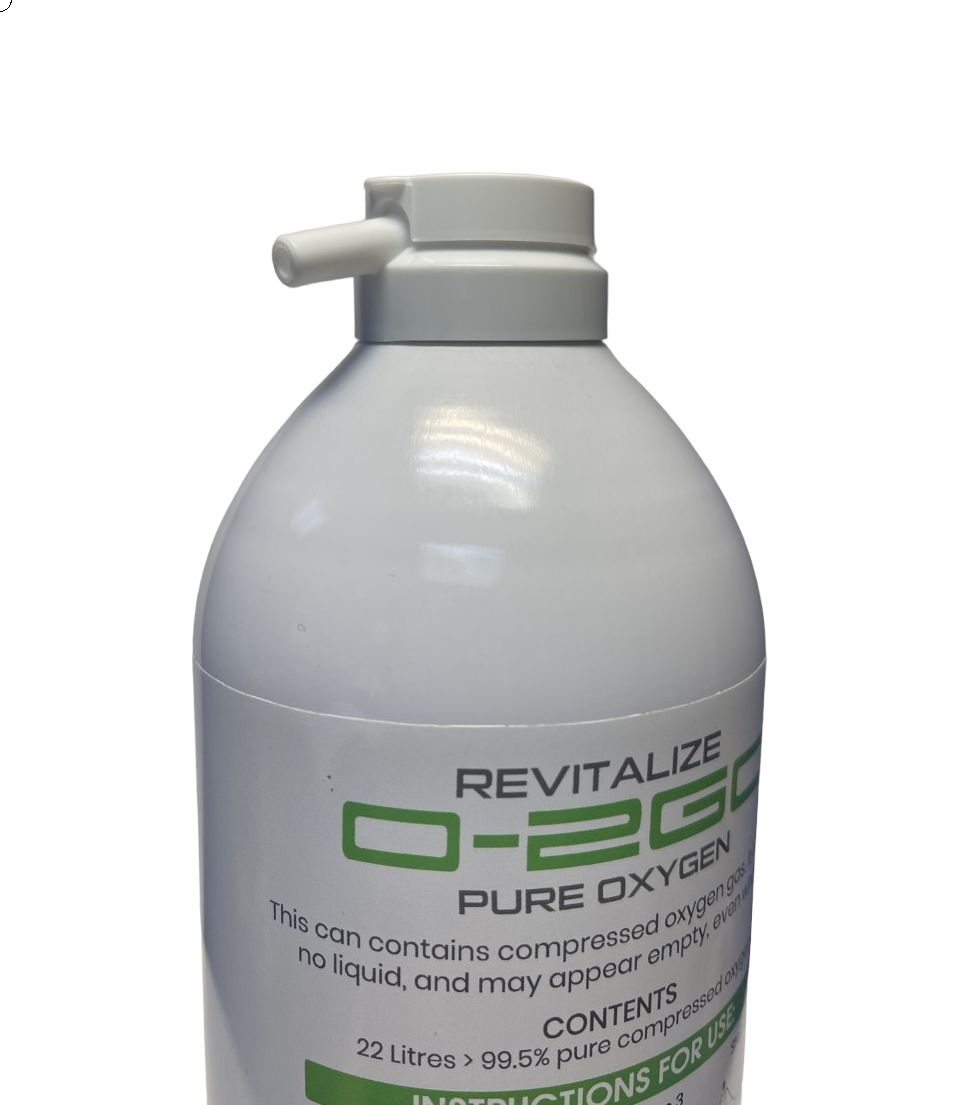 O2GO 3 X 18L Oxygen Can with Mask and Tube